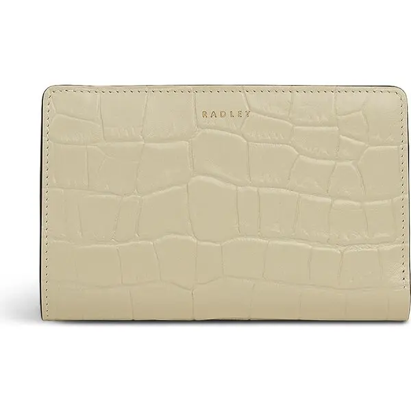 RADLEY Picton Placefaux Croc Bifold Wallet - Snow
