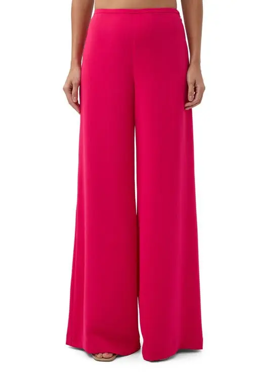 Trina Turk Wide-leg Georgette Trousers - Forrest Rose
