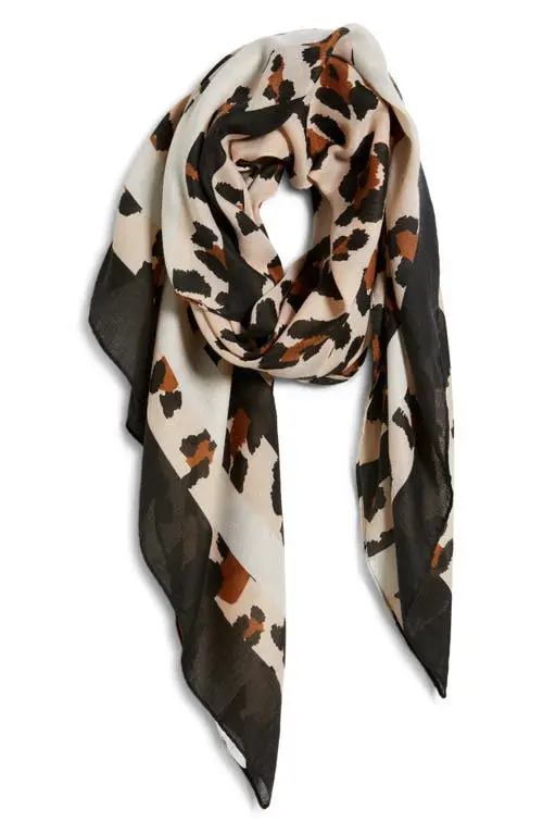 Tasha Leopard Print Scarf