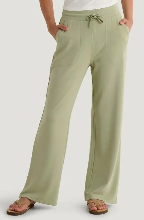FREE FLY Lightweight Fleece Wide Leg Pants - Tea