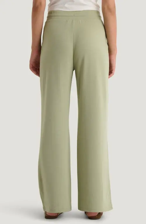 FREE FLY Lightweight Fleece Wide Leg Pants - Tea