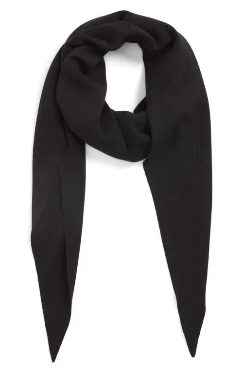 Akris Diamond Knit Cashmere & Silk Scarf - Black