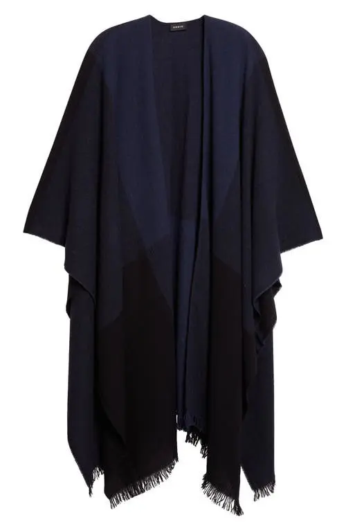 Akris Fringed Wool & Cashmere Cape