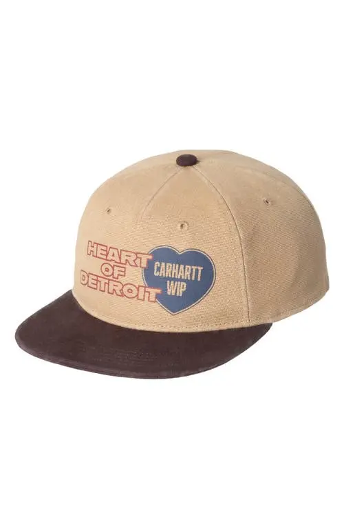 Carhartt Work In Progress Arcan Cotton Canvas Baseball Cap - Dusty Brown