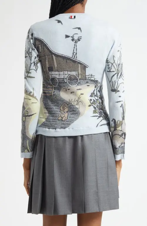 Thom Browne Seasonal Print Cashmere Cardigan