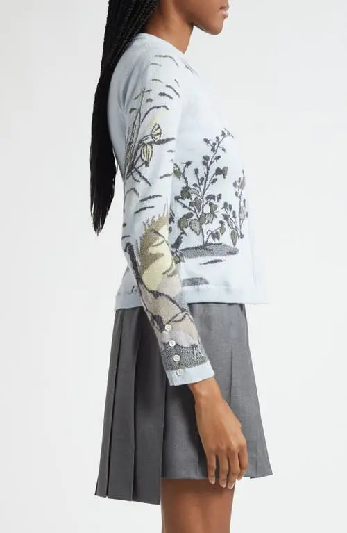 Thom Browne Seasonal Print Cashmere Cardigan
