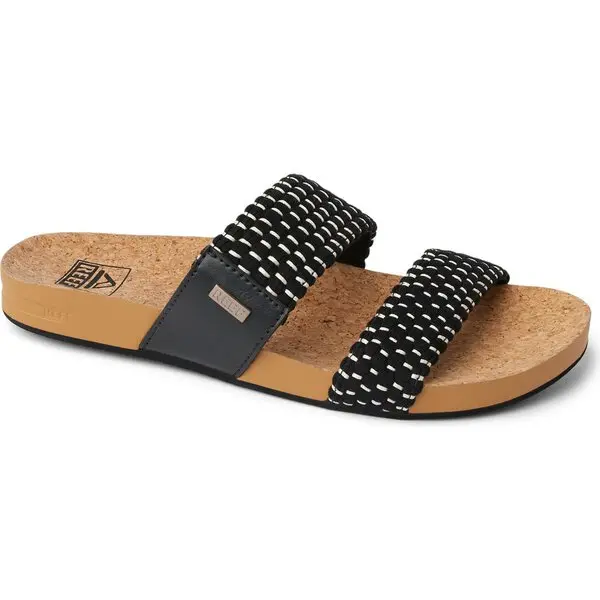 Reef Vista Two-strap Sandals - Black Textile