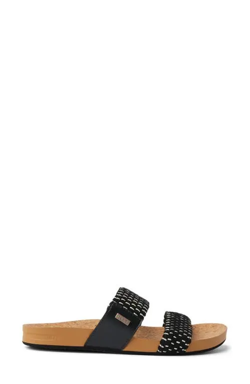 Reef Vista Two-strap Sandals - Black Textile