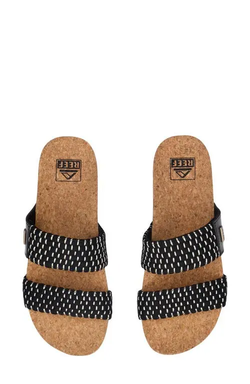 Reef Vista Two-strap Sandals - Black Textile