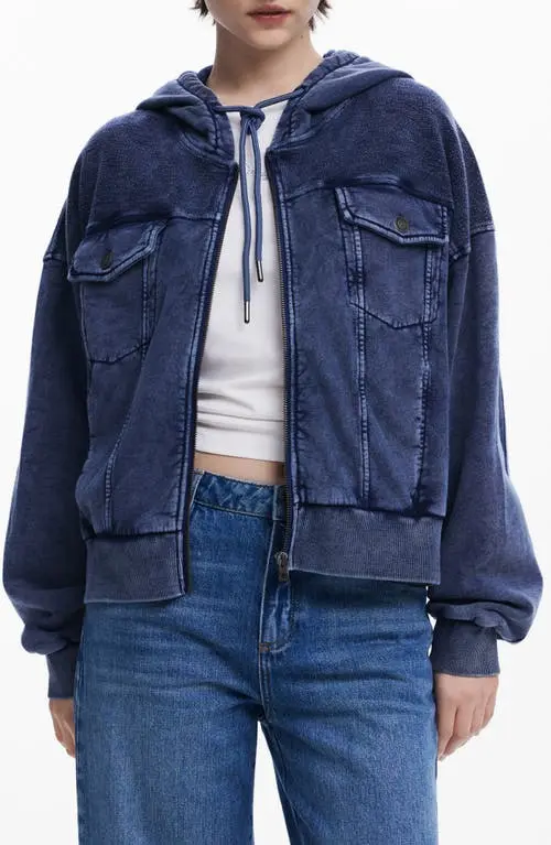 Desigual Front-zip Hoodie