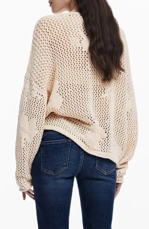 Desigual Open Stitch Cotton Sweater