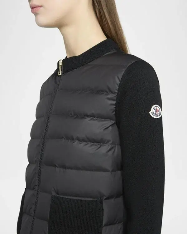 Moncler Wool Zip-up Cardigan