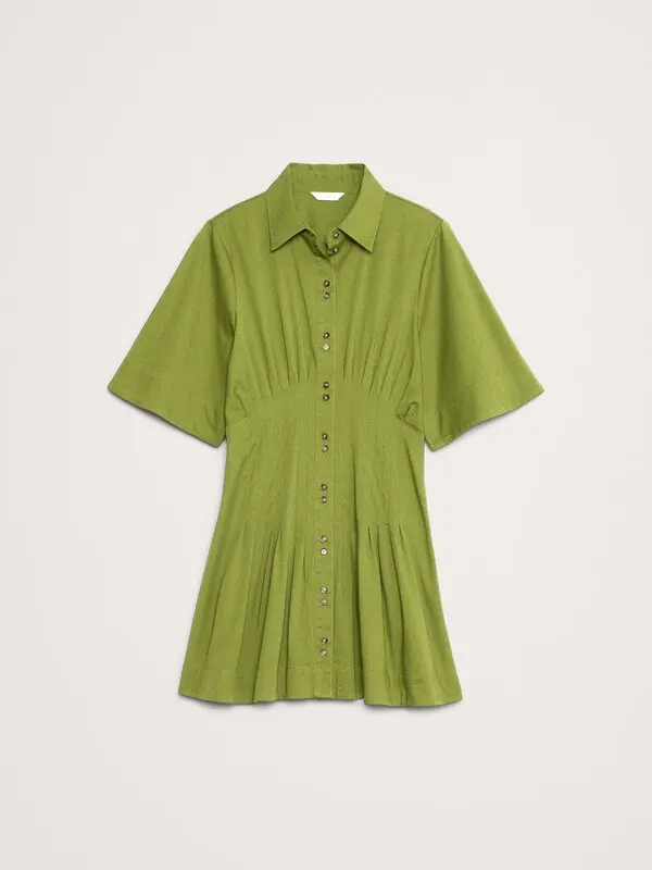 slim fit dress slacks Burnt Olive Chino Solen Midi Dress main image 0