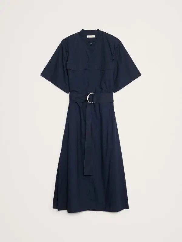 calvin klein light blue dress Strapless Navy Blue Tie-Front Short Dress – PollyBoutique main image 1