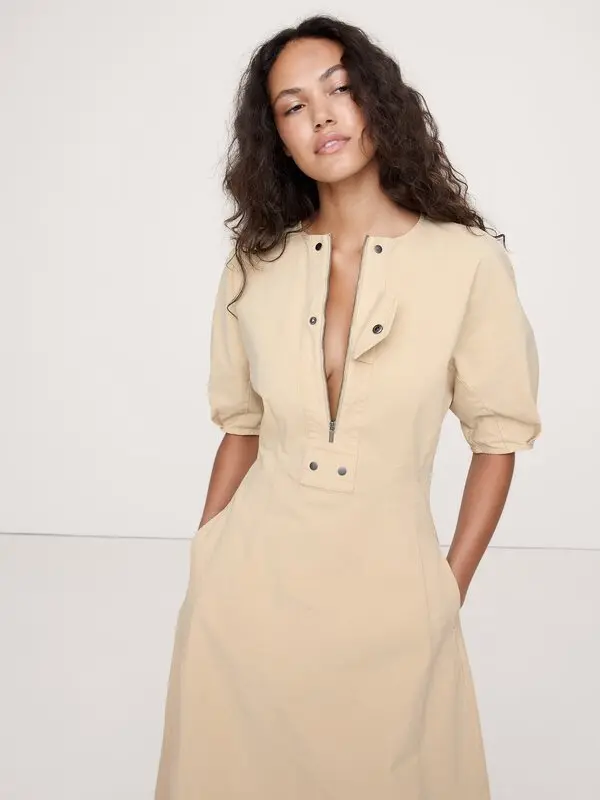 banana republic beige dress R&M Richards main image 1