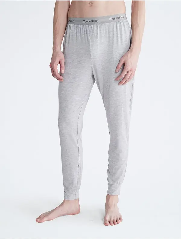 Calvin Klein Ultra-soft Modern Lounge Sleep Joggers - Pearl Grey Heather