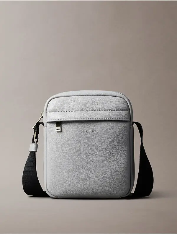 Calvin Klein Micro Pebble Reporter Bag - Formal Gray