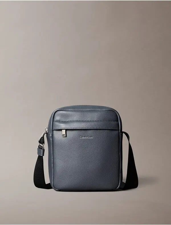 Calvin Klein Micro Pebble Reporter Bag - Iron Gate