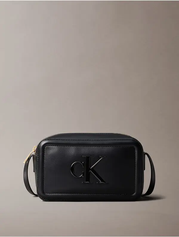 Calvin Klein Embossed Monogram Camera Bag