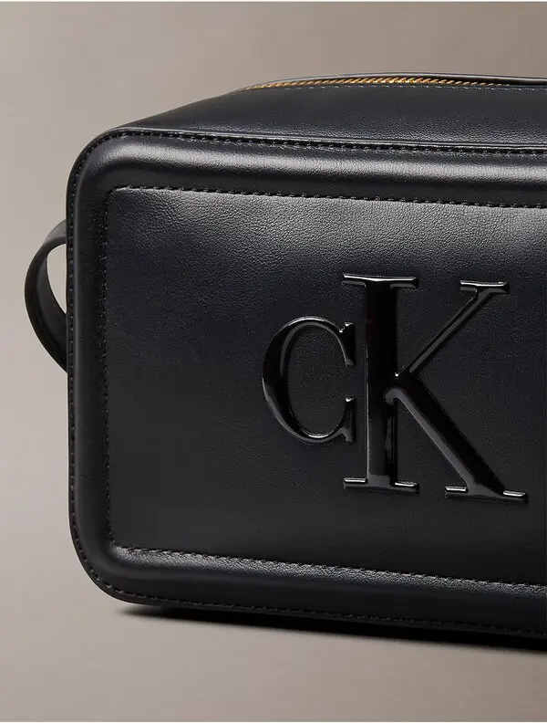 Calvin Klein Embossed Monogram Camera Bag