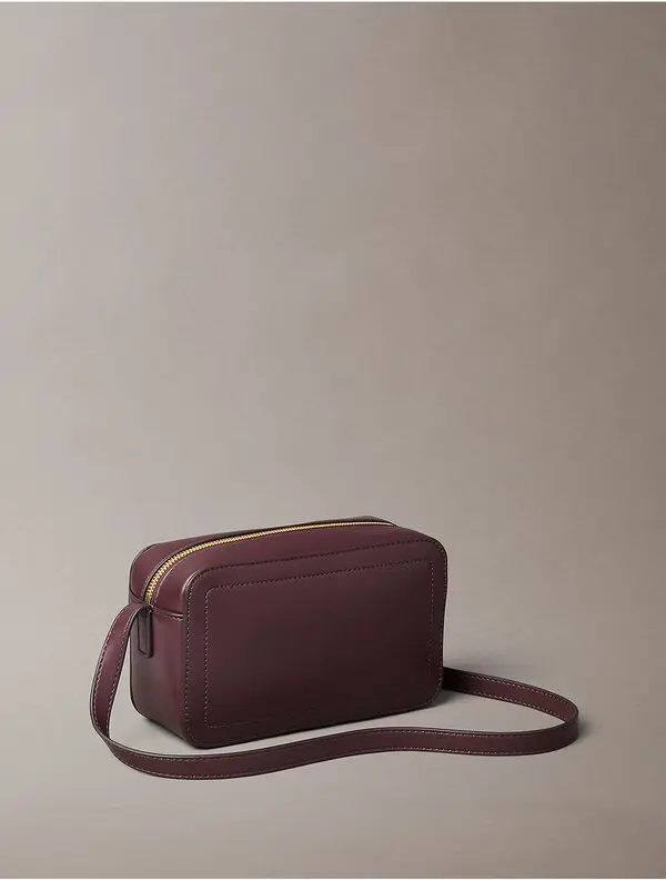 Calvin Klein Embossed Monogram Camera Bag - Fudge