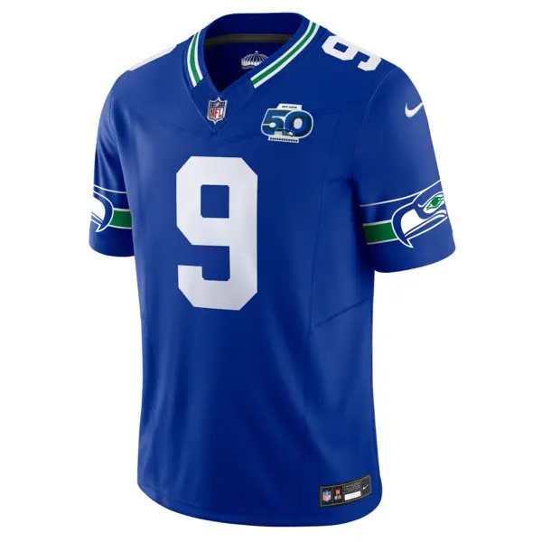 Nike Kenneth Walker Iii Seattle Seahawks 50th Anniversary Dri-fit Nfl Limited Jersey - Blue