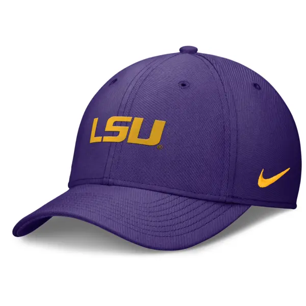 Nike Lsu Tigers On-field Swoosh Dri-fit College Cap - Purple