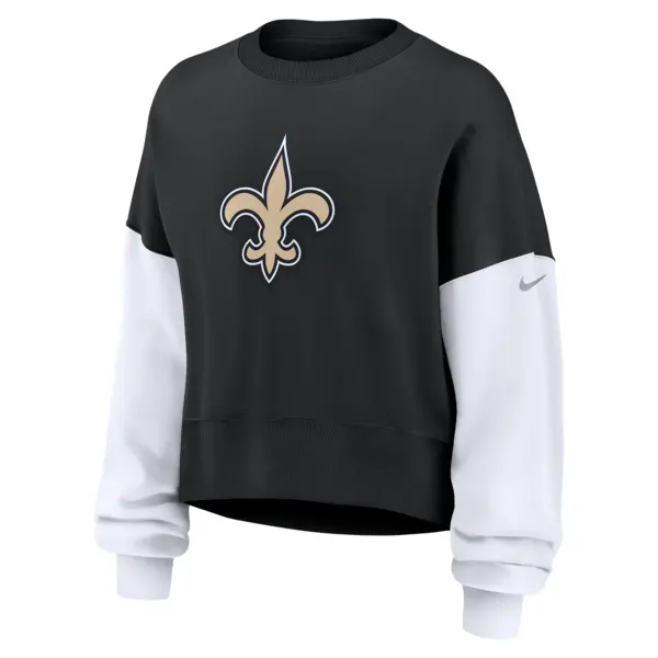 Nike New Orleans Saints Nfl Pullover Crew - Black