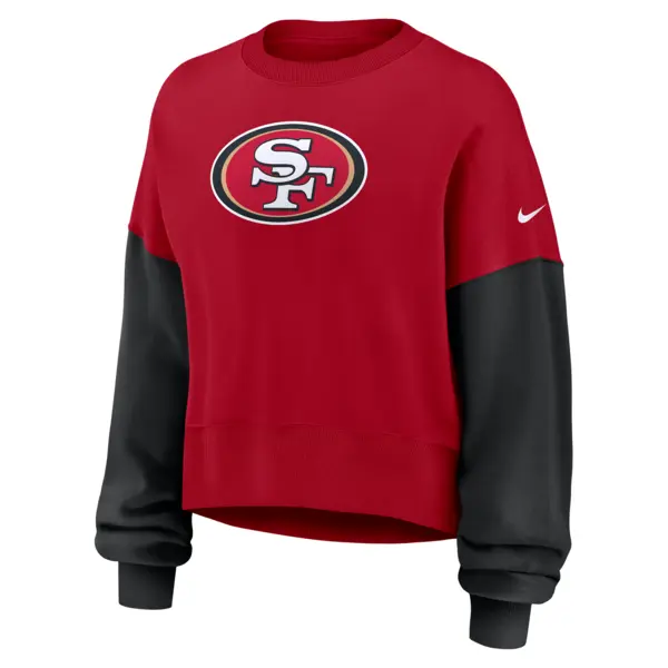 Nike San Francisco 49ers Nfl Pullover Crew - Red