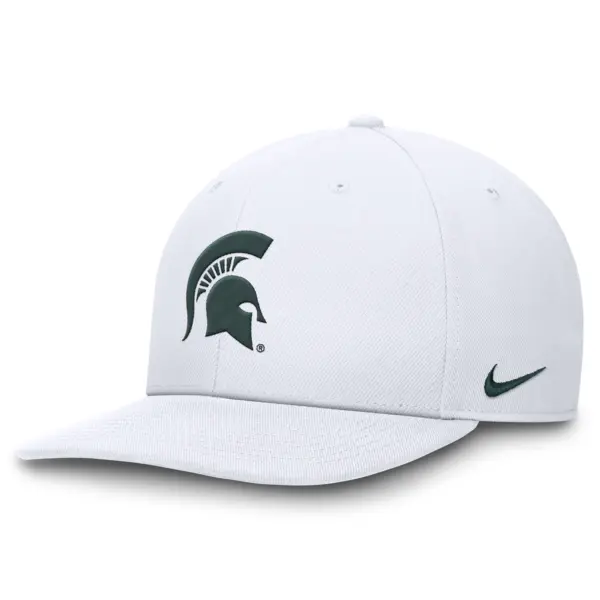 Nike Michigan State Spartans On-field Pro Dri-fit College Adjustable Cap - White