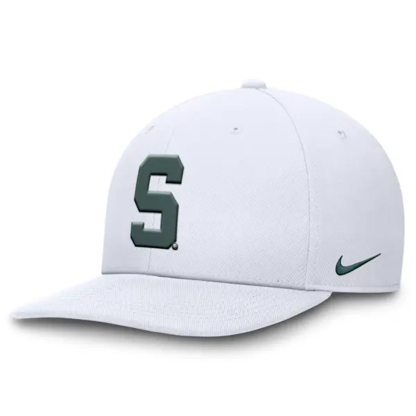 Nike Michigan State Spartans Primetime Pro Dri-fit College Adjustable Hat - White