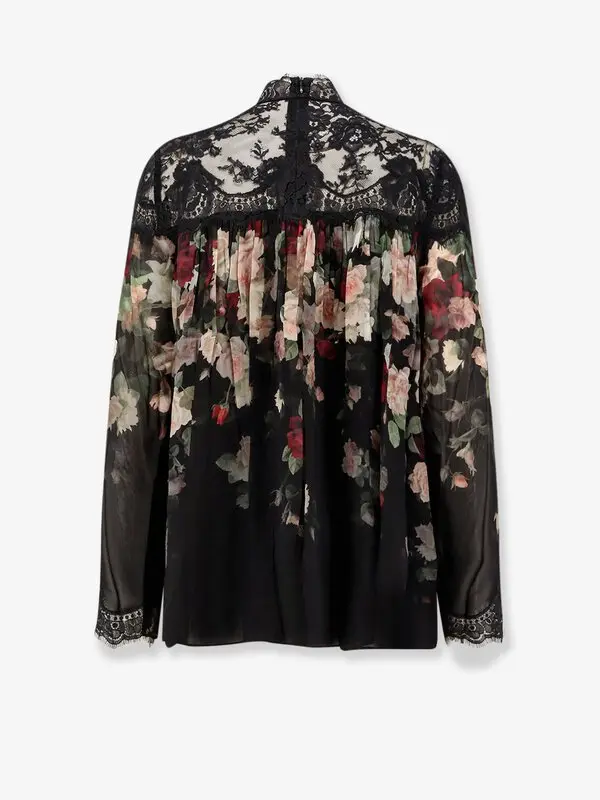 Zimmermann Hypnotic Lace Yoke Viscose Blouse