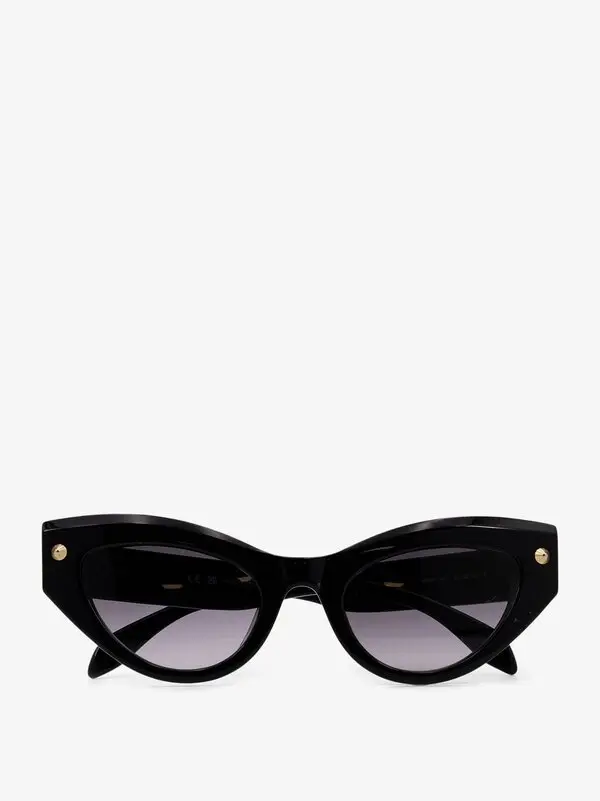 Alexander McQueen Acetate Cat-eye Sunglasses - Black