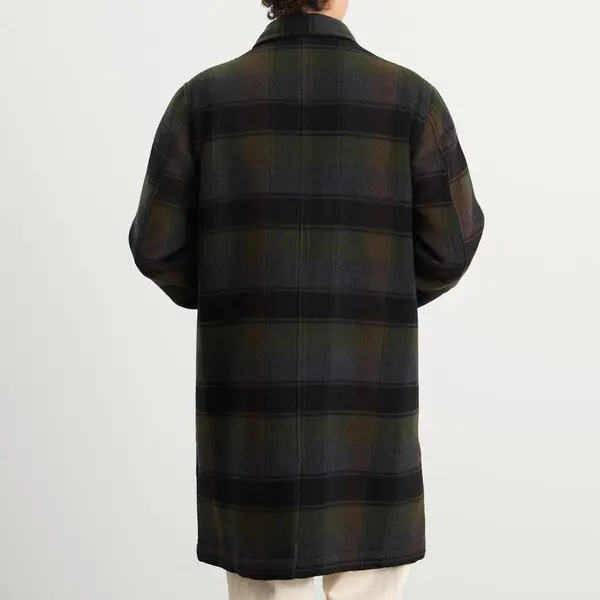 Universal Works Berlin Wool Check Account Coat