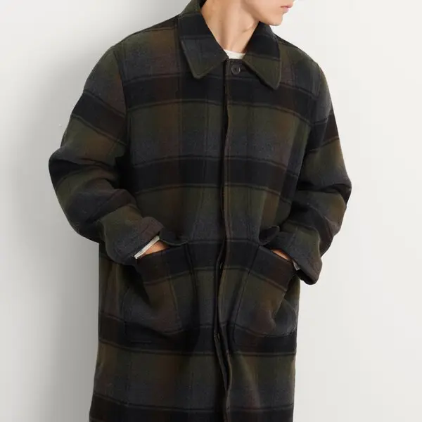 Universal Works Berlin Wool Check Account Coat