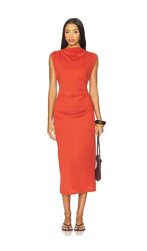 Vince Cowl Neck Muscle Tee Dress