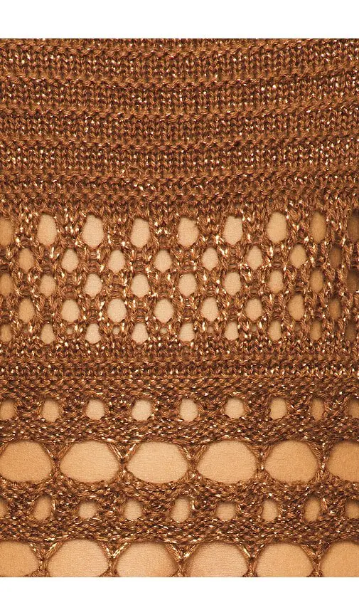 Retrofete Jaycee Crochet Dress - Brown