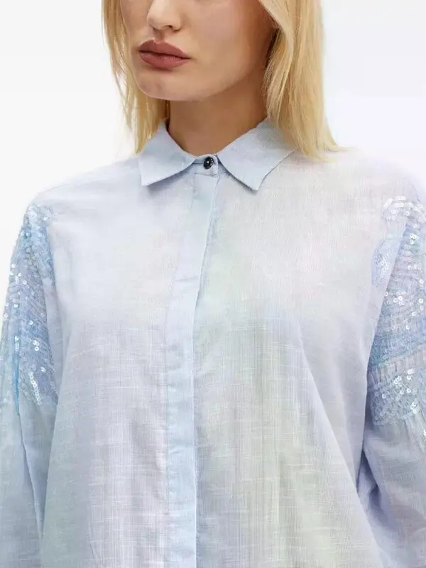 BRUUNS BAZAAR Sequin-embellished Shirt Dress