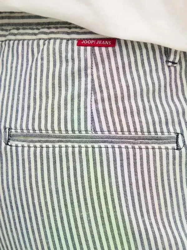 JOOP! Striped Cotton-linen Blend Shorts