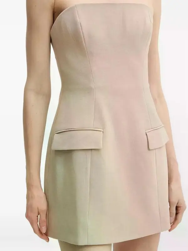 Bardot Madeline Strapless Mini Dress - Neutrals