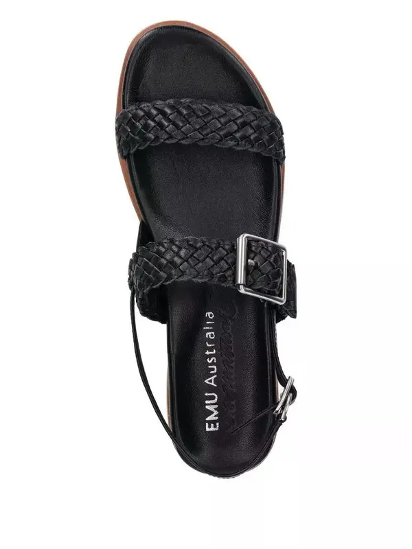 EMU AUSTRALIA Braided-leather Buckle Sandals