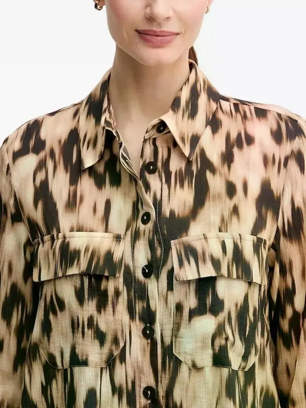PEDRO DEL HIERRO Leopard-print Shirt