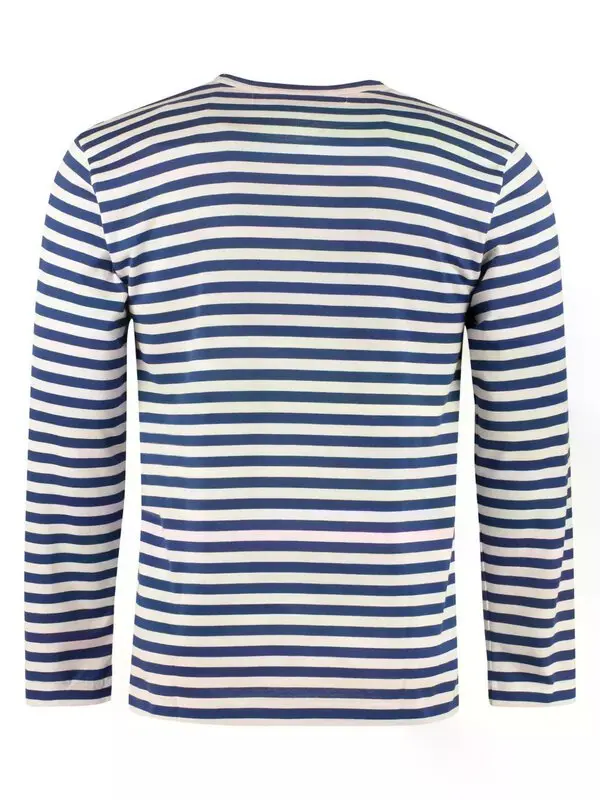 Play Comme Des Garcon Logo-appliqué T-shirt - Blue