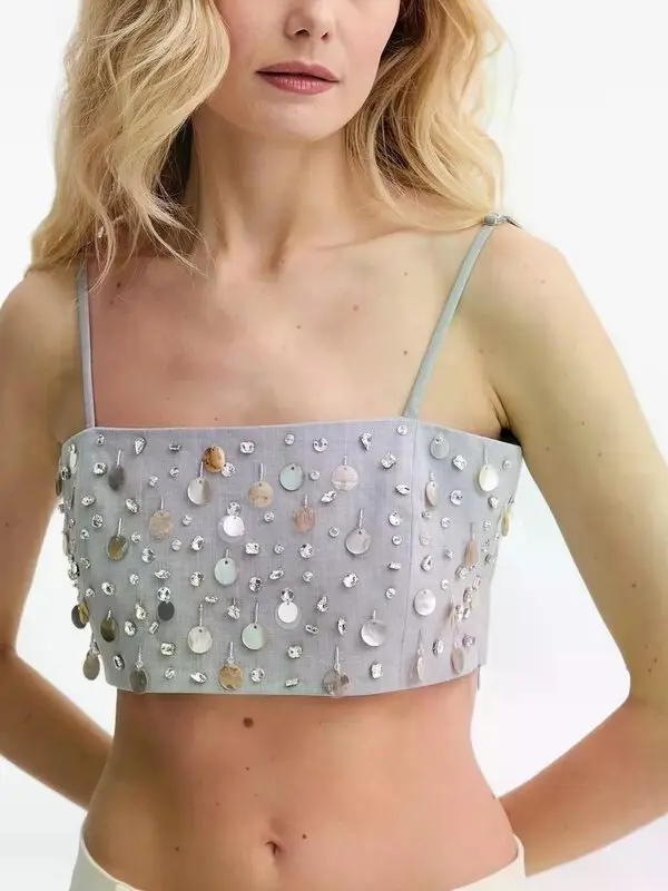 ISABELLE BLANCHE Embellished Strappy Top
