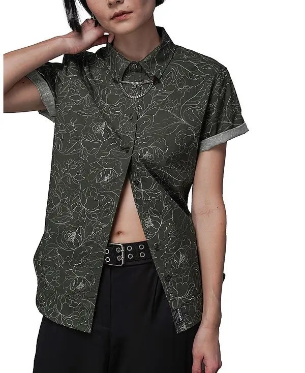 WILDFANG Essential Button-up Shirt - Peony Spruce