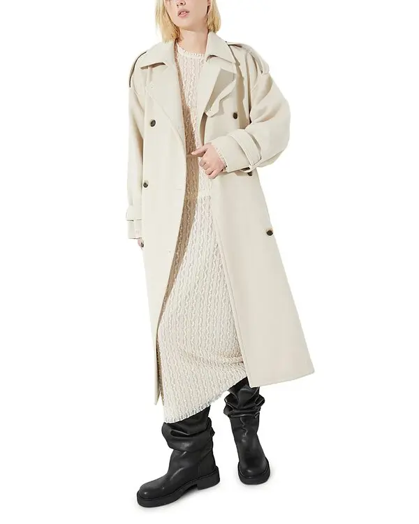 Max & Co. Oversized Double-faced Wool Trench Coat