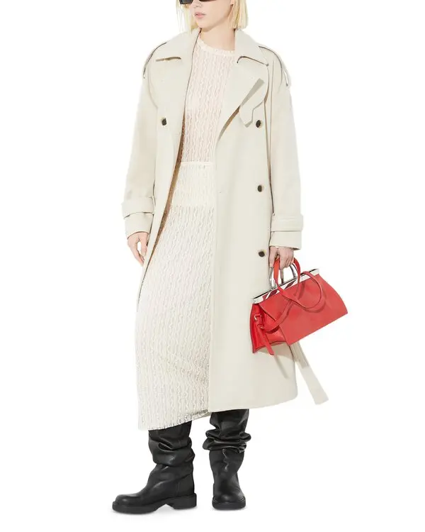 Max & Co. Oversized Double-faced Wool Trench Coat