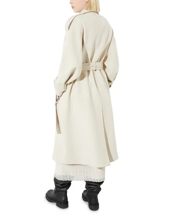 Max & Co. Oversized Double-faced Wool Trench Coat