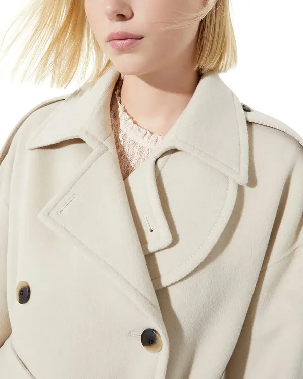 Max & Co. Oversized Double-faced Wool Trench Coat
