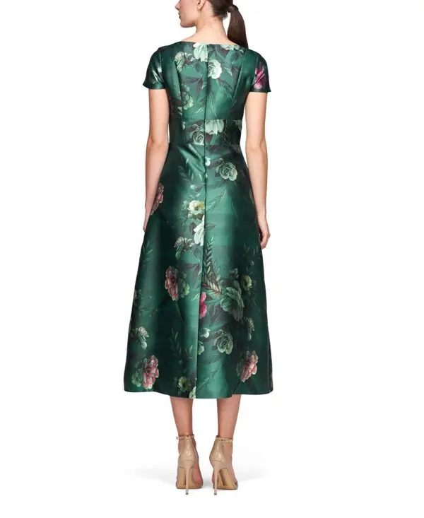 KAY UNGER Tierney Tea Length Dress